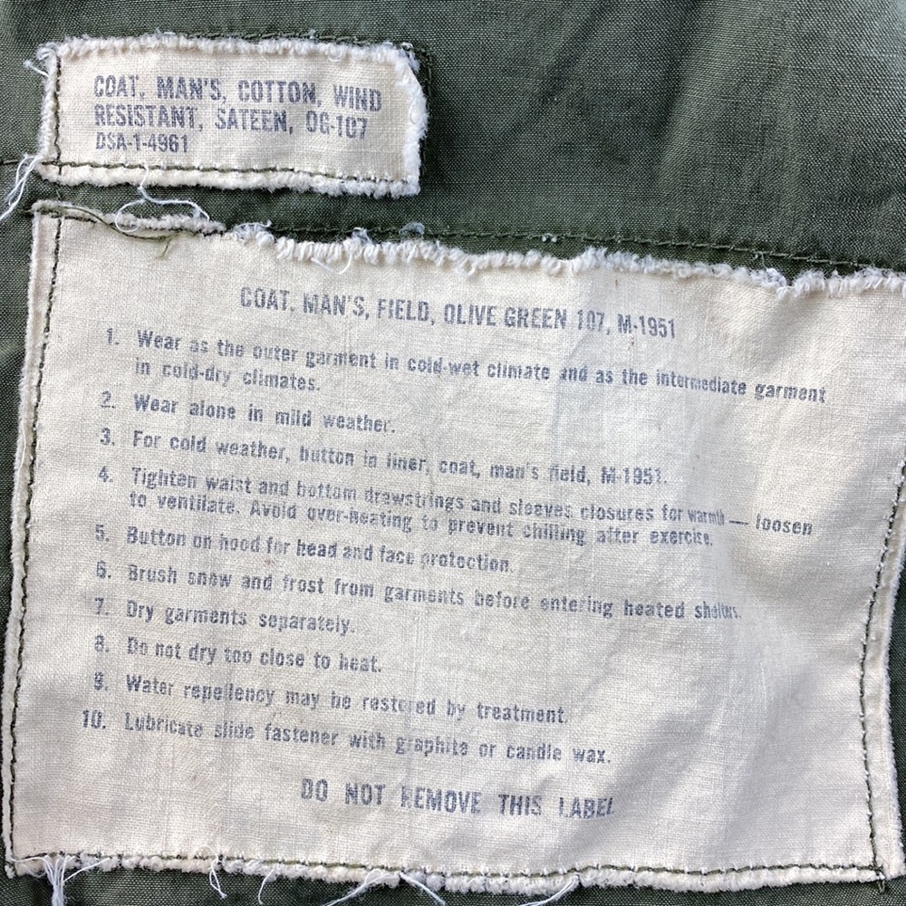 Us Army Issued 1960’s Field Jacket Sergeant Rank Vint… - Gem